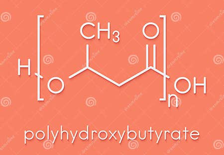 Polyhydroxybutyrate (PHB) Biodegradable Plastic, Chemical Structure ...
