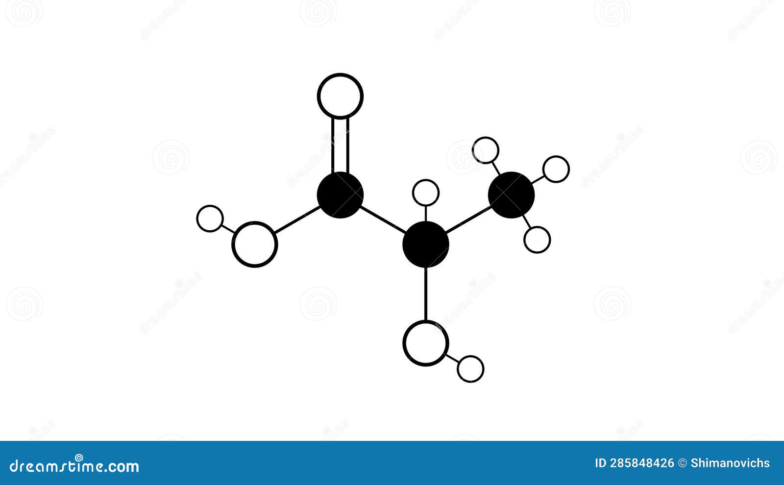 Polylactic Acid Molecule, Molecular Structures, Thermoplastic Polyester ...