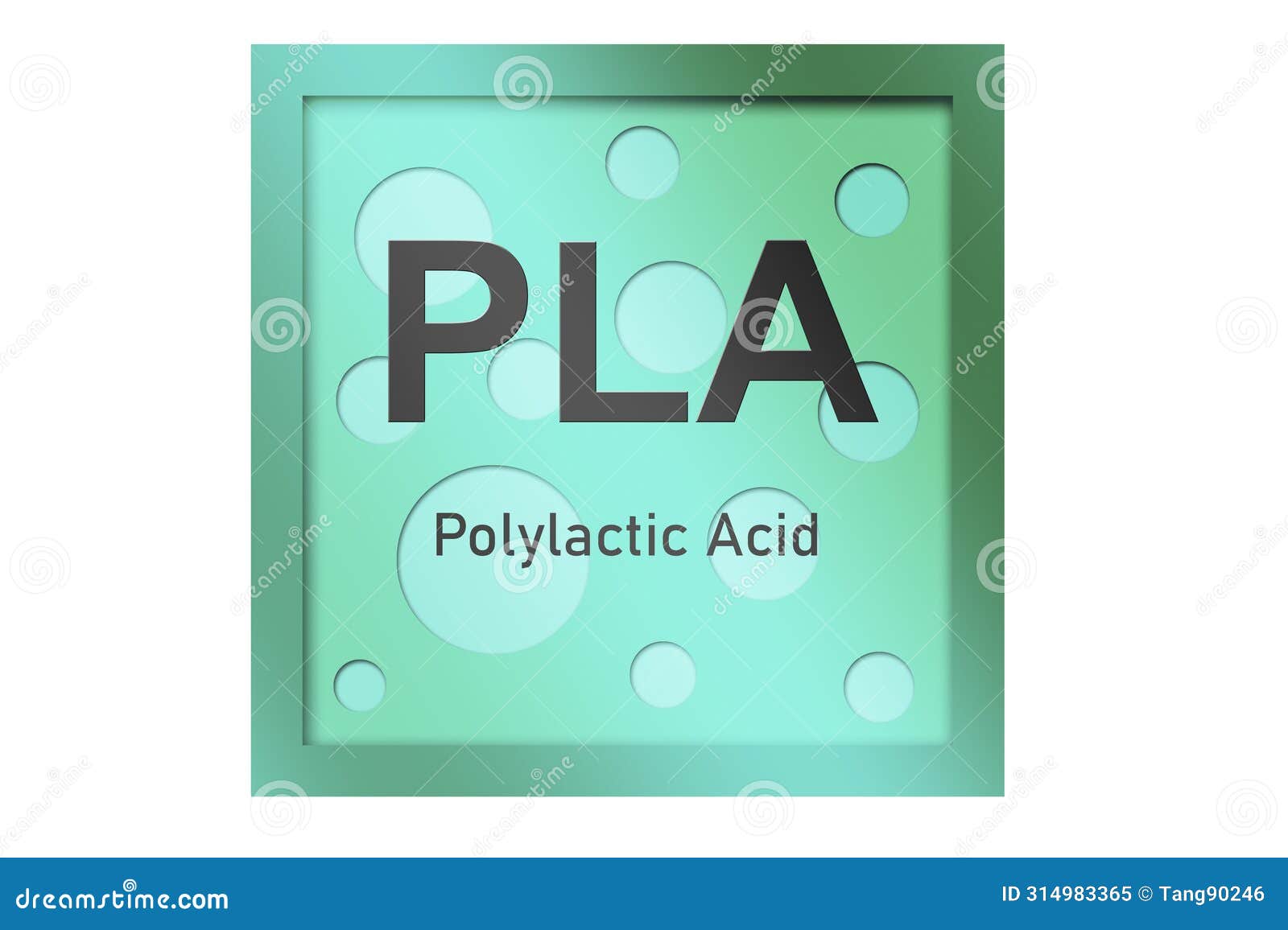 Polylactic Acid Molecular Structure, 3d Model Molecule, Thermoplastic ...