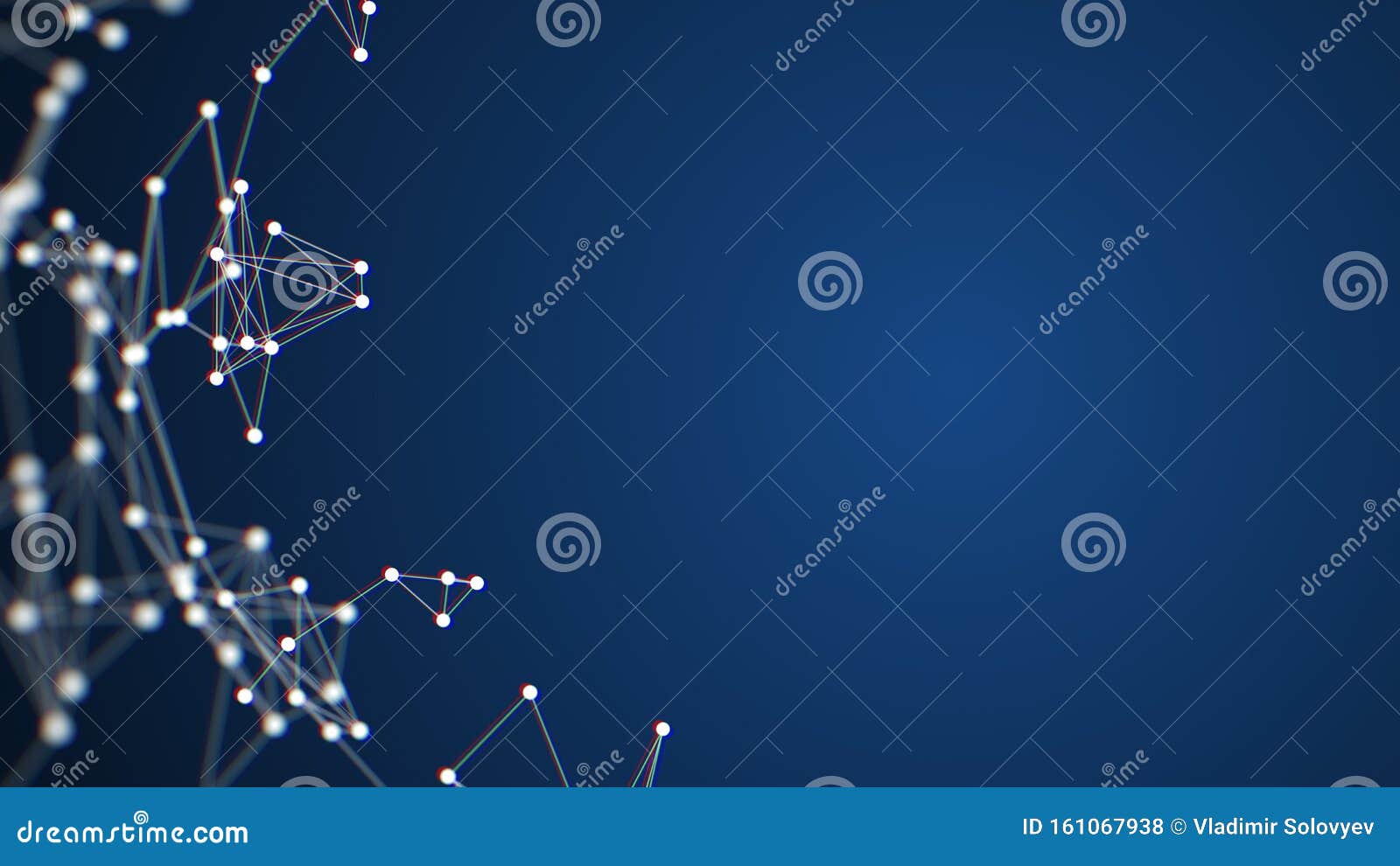 Polyline Polygon Mesh with Points, Lines. Radiation. Stock Illustration ...