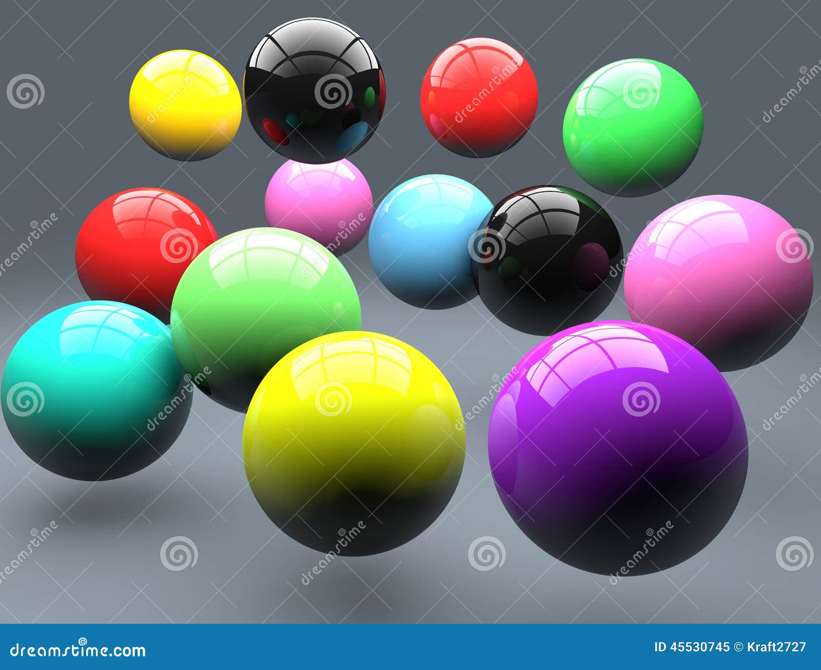 Polymer balls stock illustration. Illustration of inflatable - 45530745