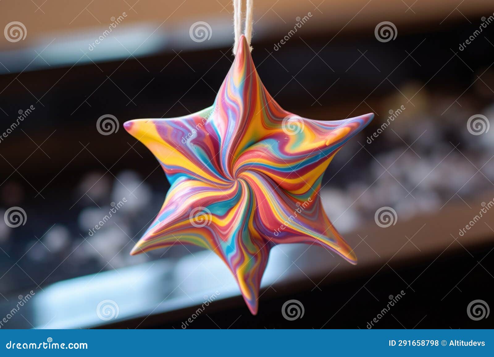 Polymer Clay Shaped into Star for Tree Topper Stock Photo - Image of ...