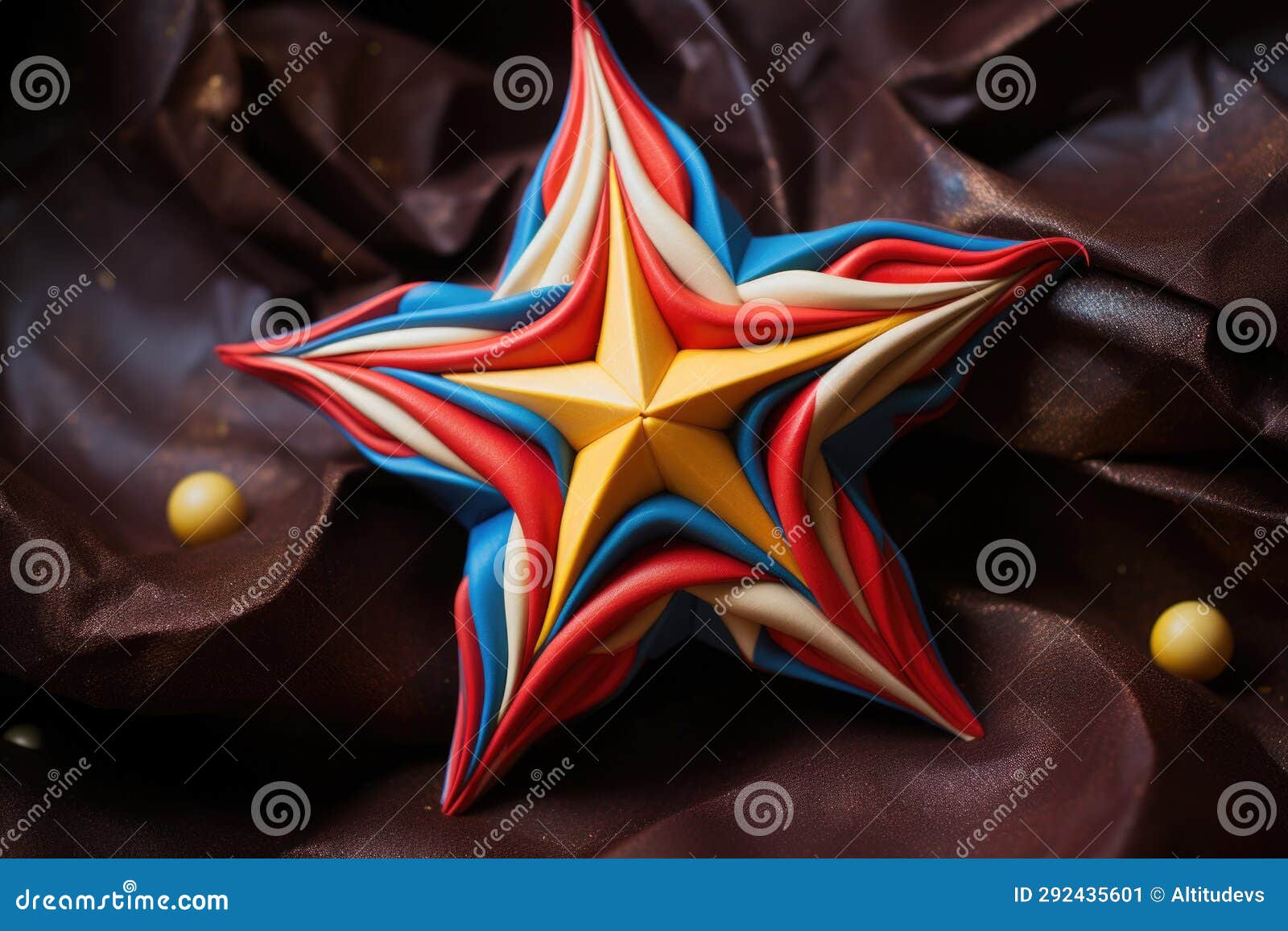Polymer Clay Shaped into Star for Tree Topper Stock Image - Image of ...