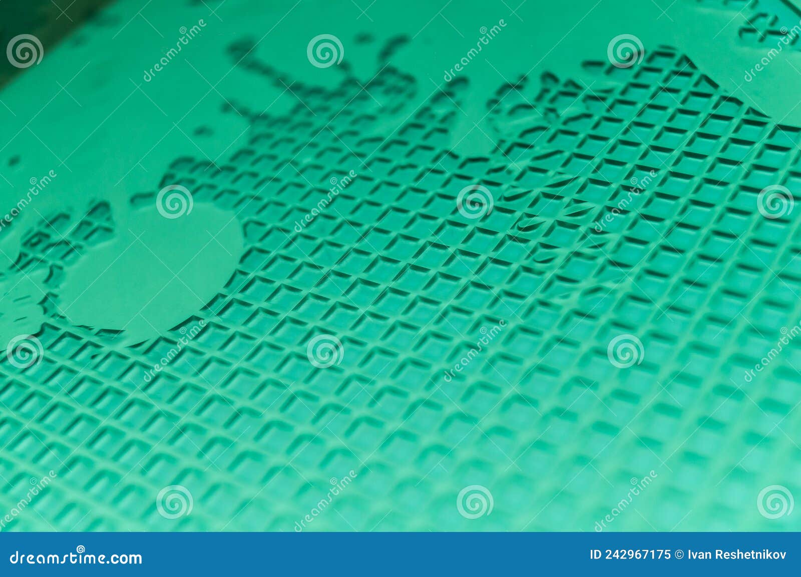 Polymer Flexographic Printing Plate. Clean Flexo Form for Printing ...