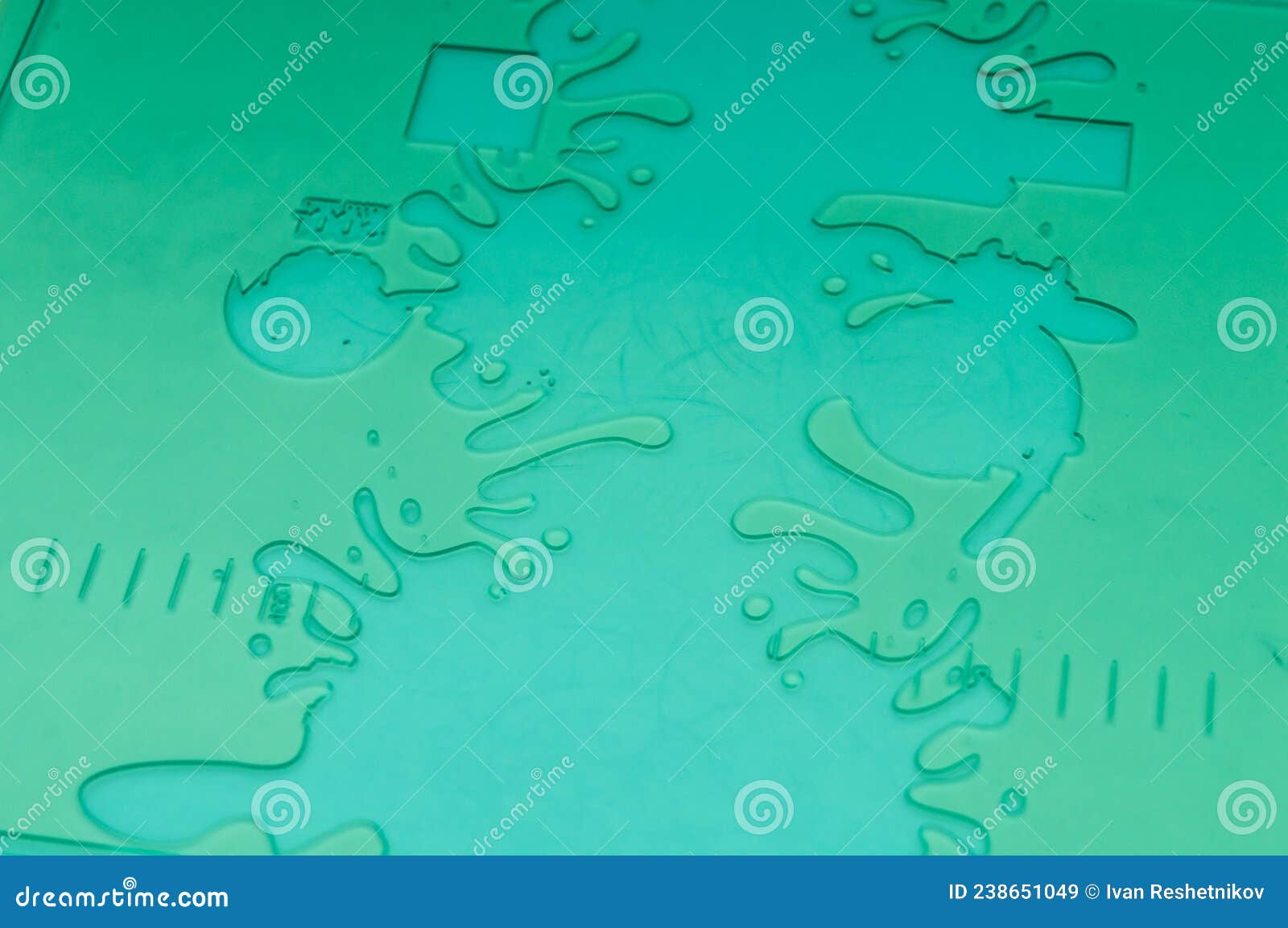 Polymer Flexographic Printing Plate. Clean Flexo Form for Printing ...