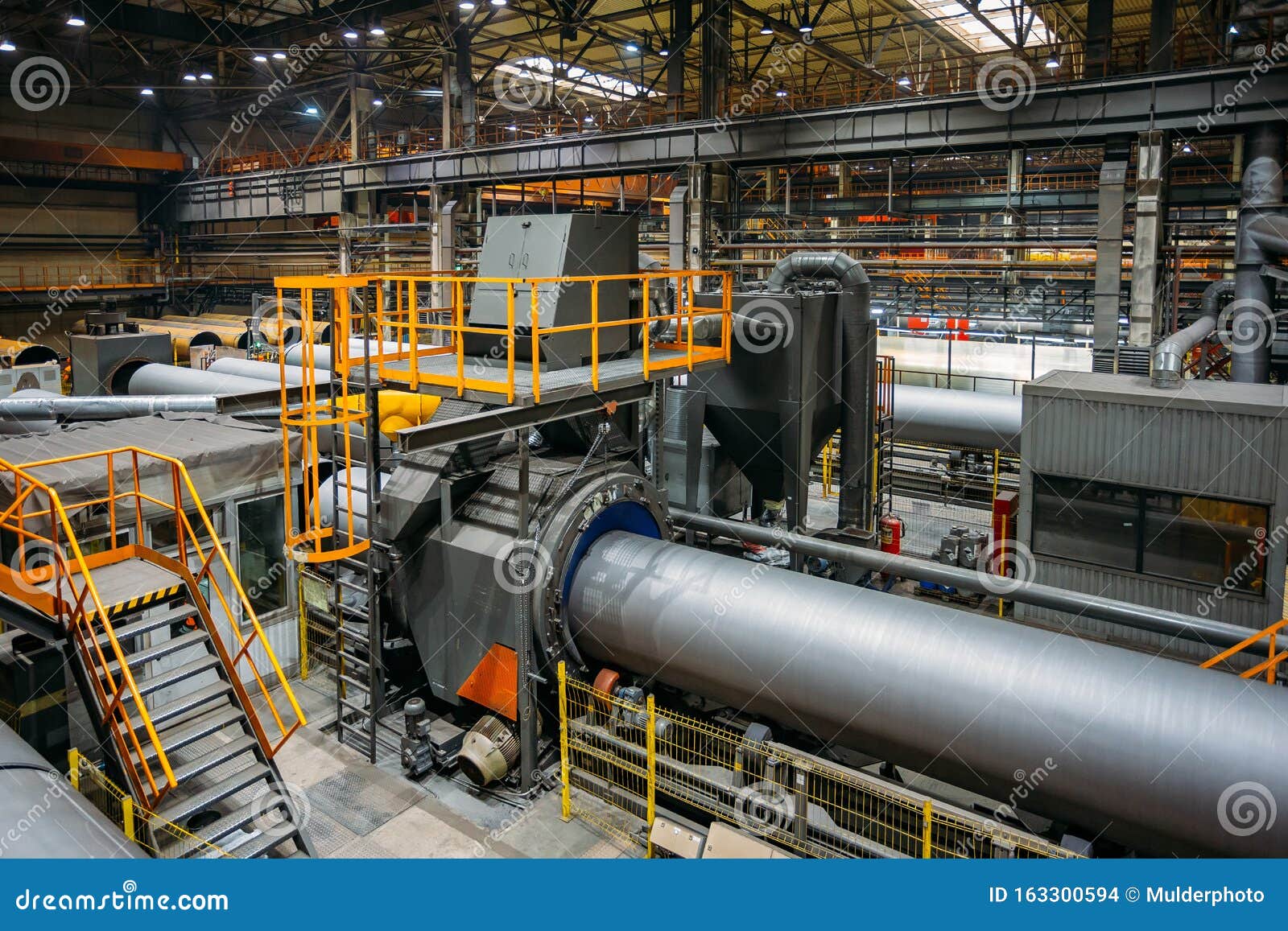 Polymer Layer Anti Corrosion Pipe Coating Machinery Stock Photo - Image ...