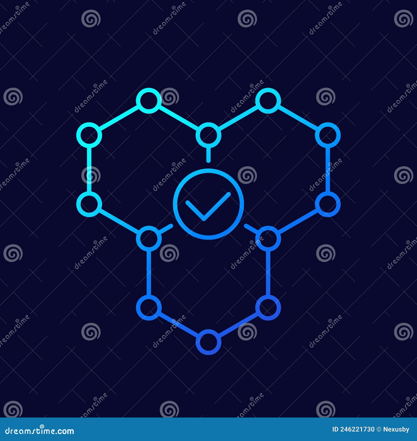 Polymer Icon, Monomer Molecule Model Cartoon Vector | CartoonDealer.com ...