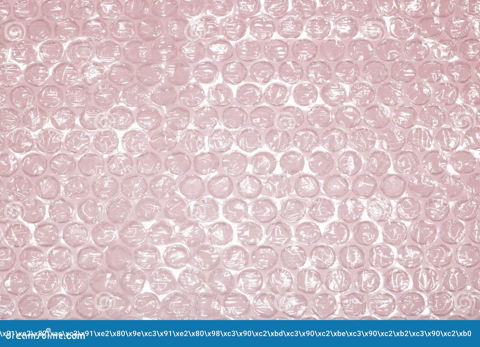 Polymer Packaging Material, Layers of Smooth and Bubble Polyethylene ...