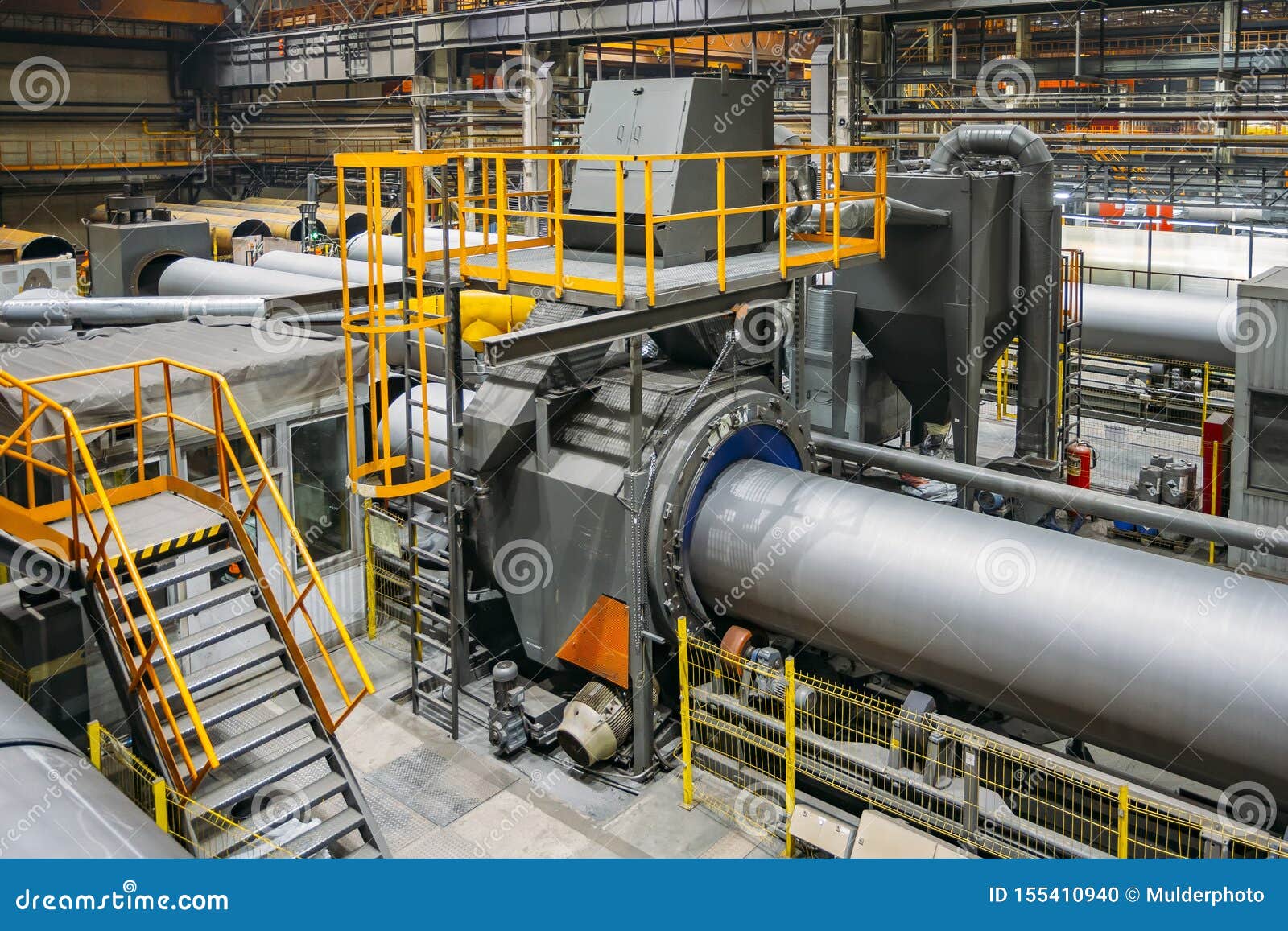 Polymer Pipe Coating Machinery Stock Photo - Image of engineering ...
