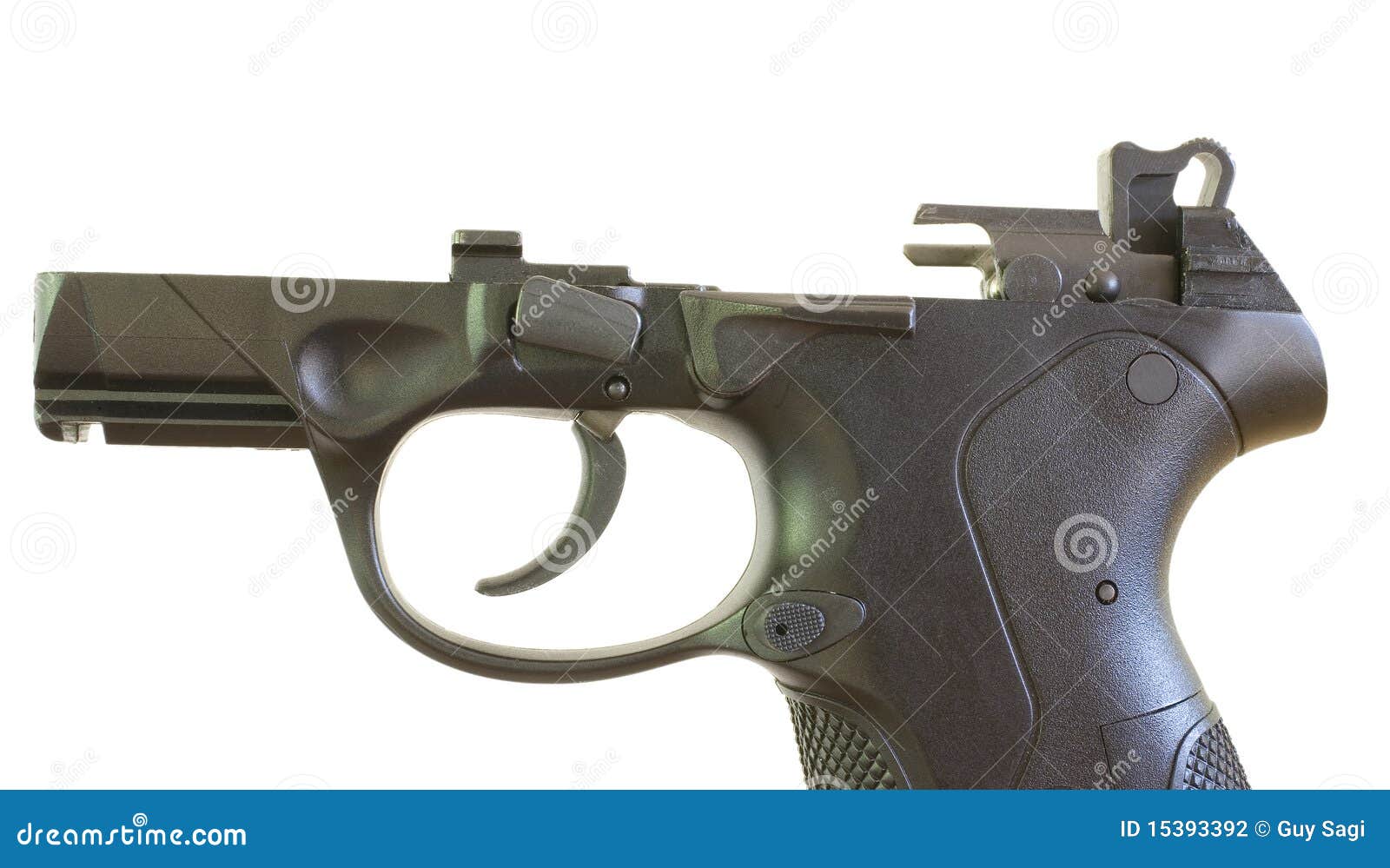Polymer pistol frame stock photo. Image of pistol, frame - 15393392