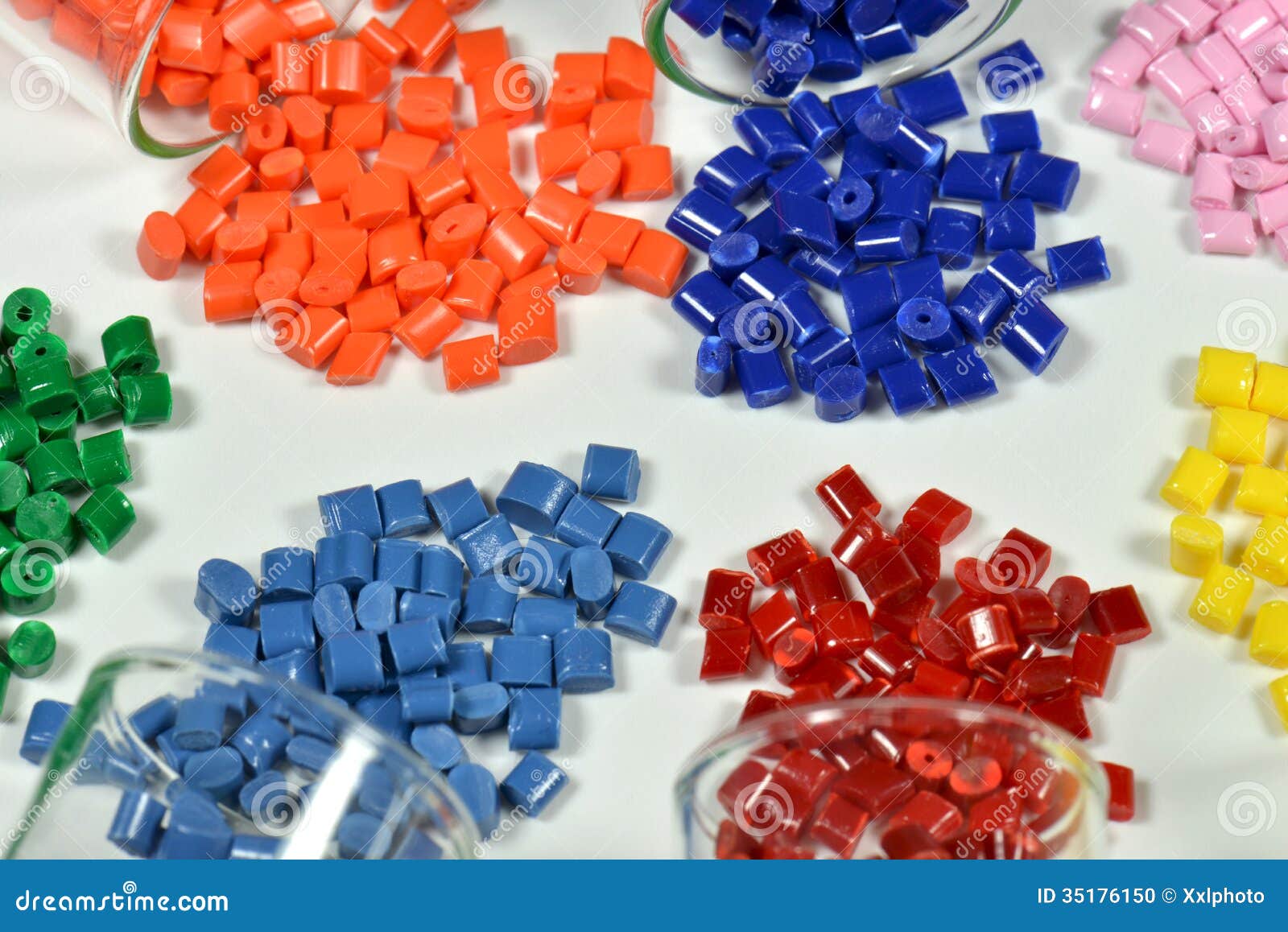 Polymer resins on white stock photo. Image of bench, grained - 35176150