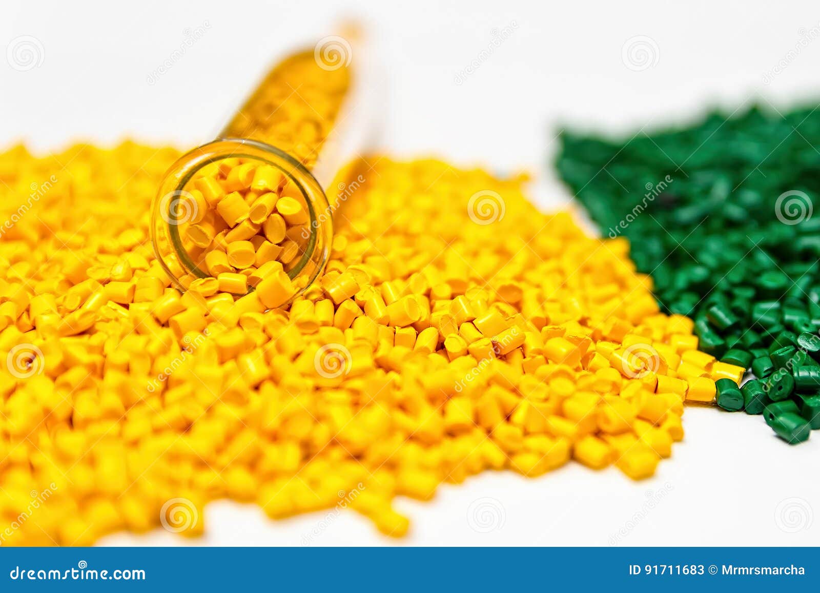 Polymeric Dye. Colorant for the Granules. Plastic Pellets. Stock Image ...