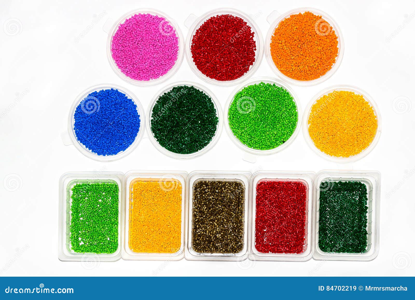 Polymeric Dye. Colorant for Plastics. Pigment in the Granules. Stock ...