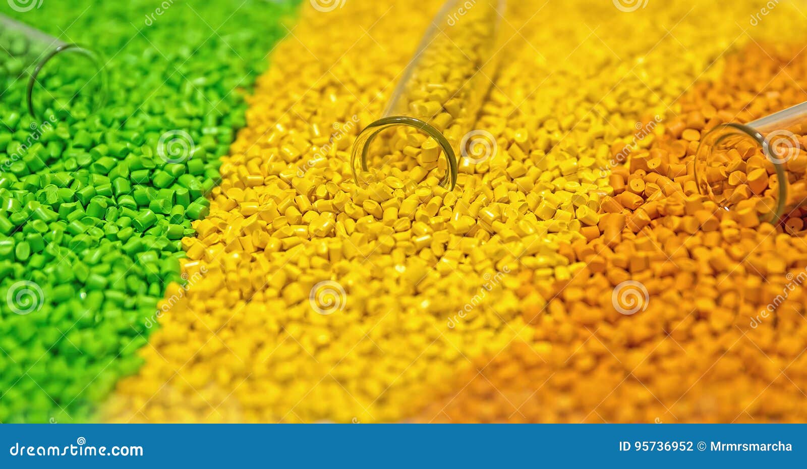 Polymeric Dye. Colorant for Plastics. Pigment in the Granules. Stock ...
