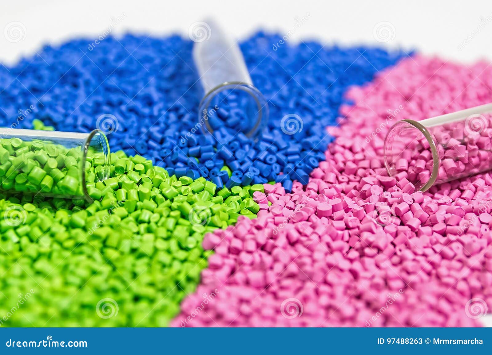 Polymeric Dye. Colorant for Plastics. Pigment in the Granules. Stock ...
