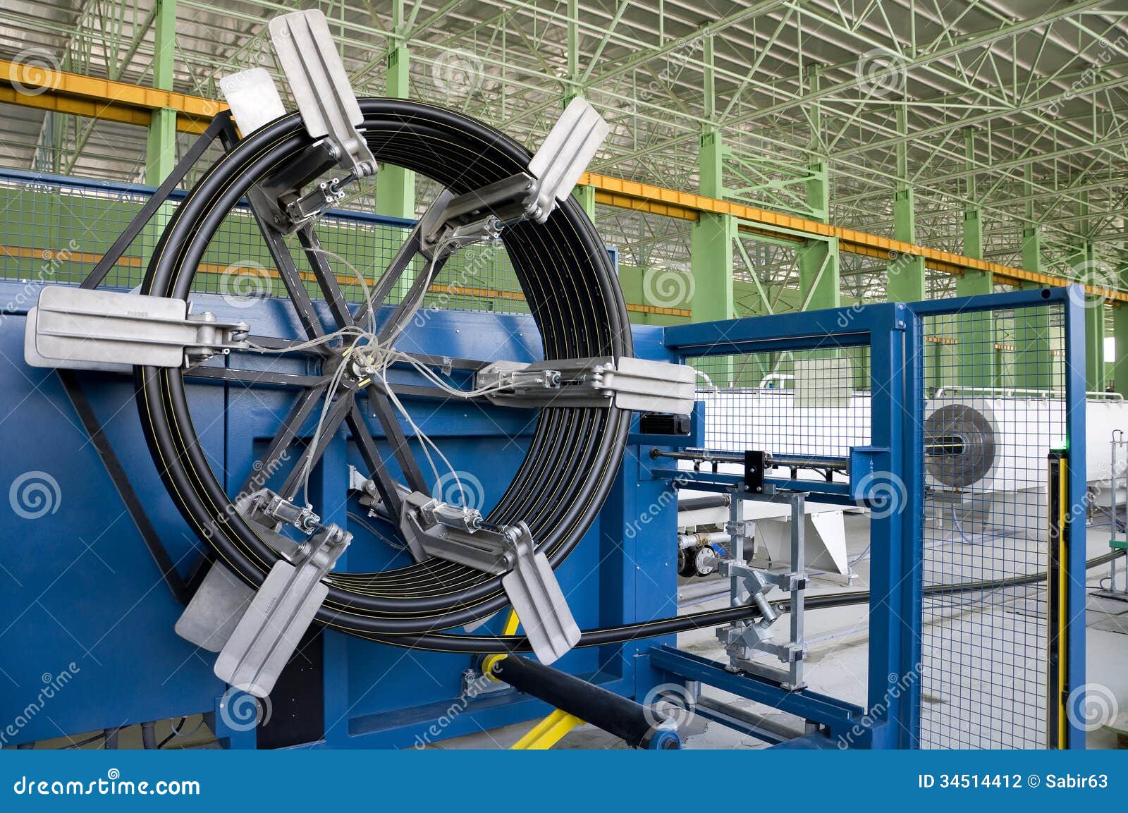 Polymers pipe stock photo. Image of workshop, indoors - 34514412