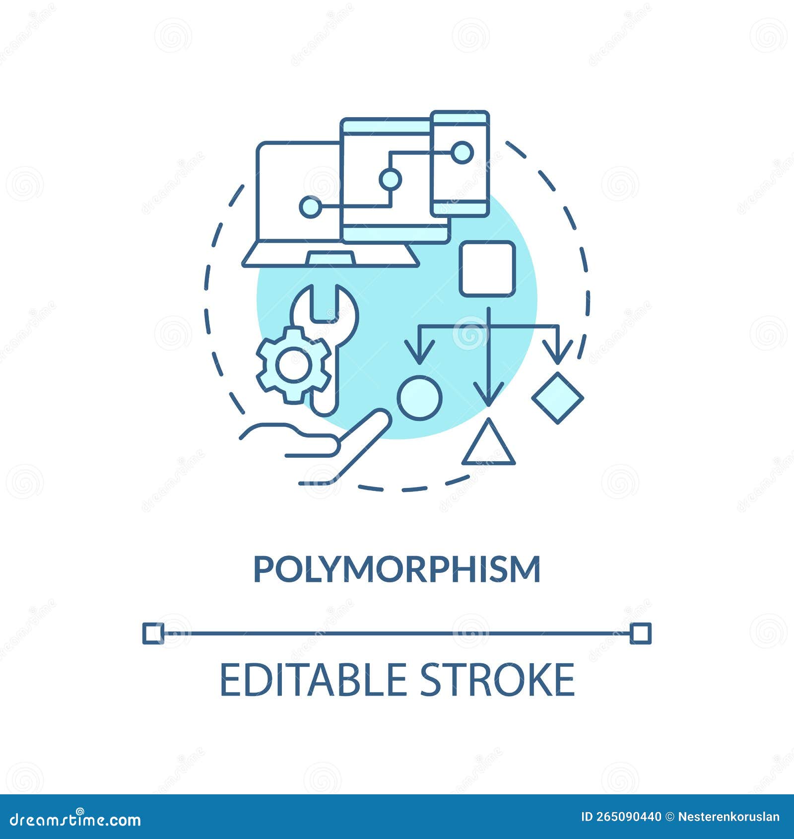 Polymorphism Turquoise Concept Icon Stock Vector - Illustration of ... Polymorphism Turquoise Concept Icon Stock Vector - Illustration of ...