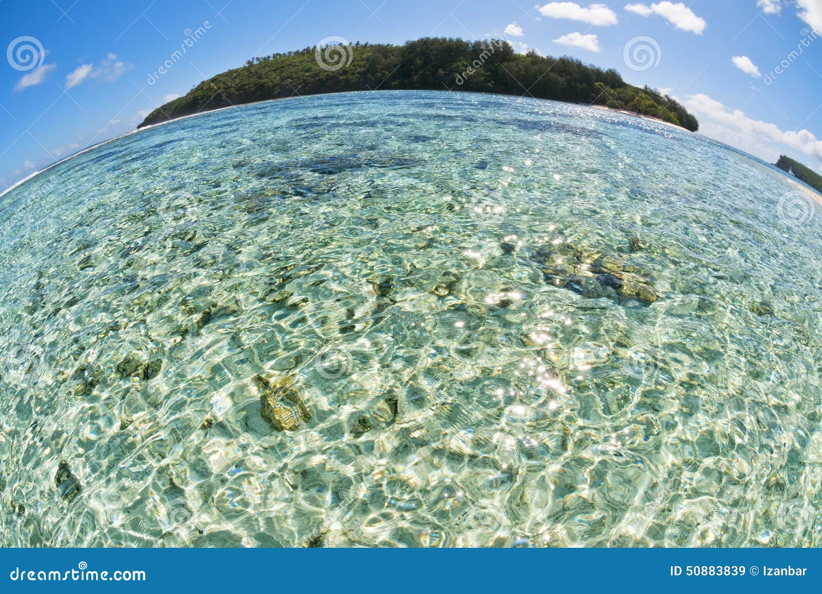 Polynesia Paradise Crystal Water Poster Stock Image - Image of tropical ...