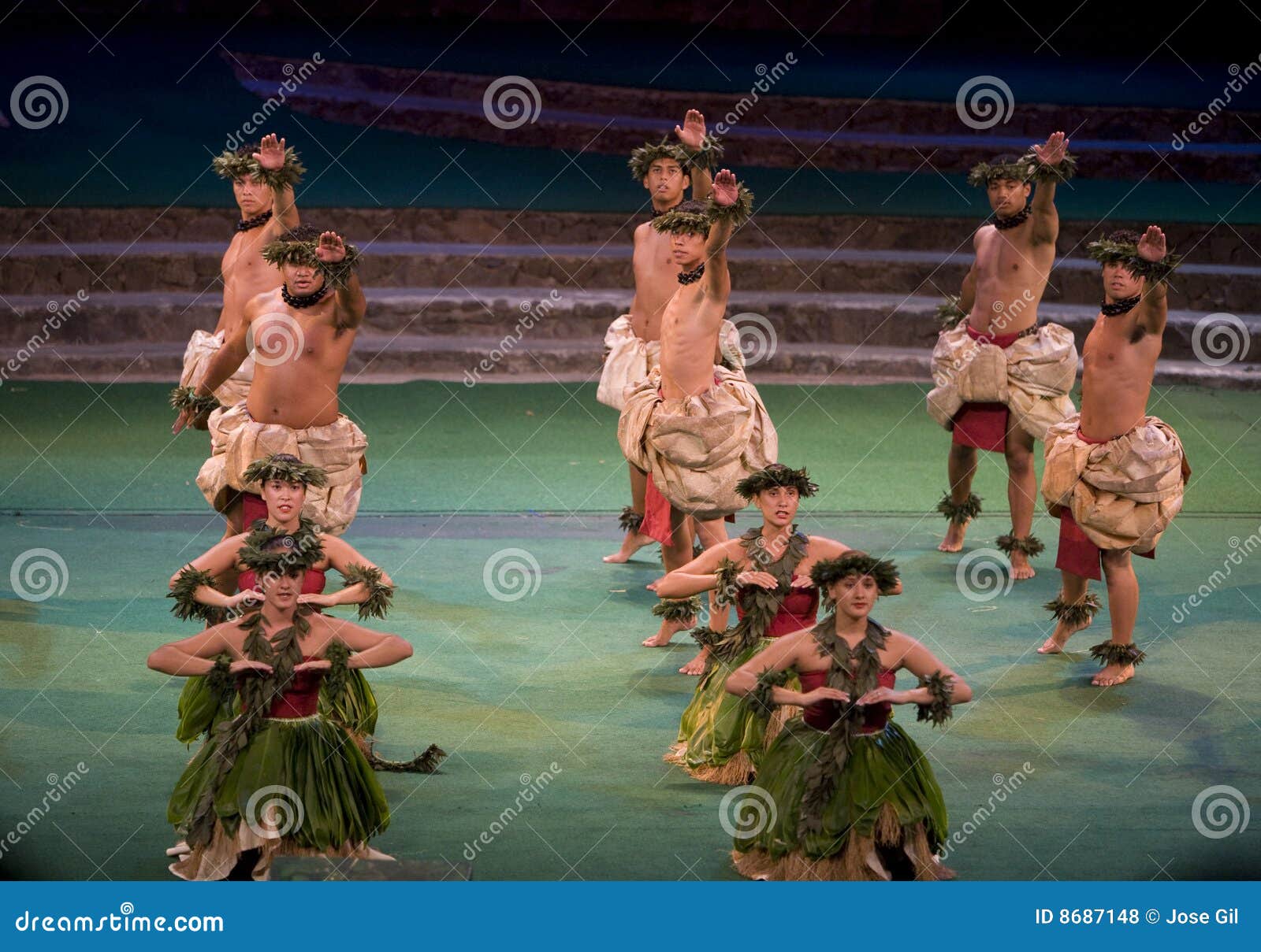 Hawaiian Dance At A Canoe Pageant Editorial Image | CartoonDealer.com ...