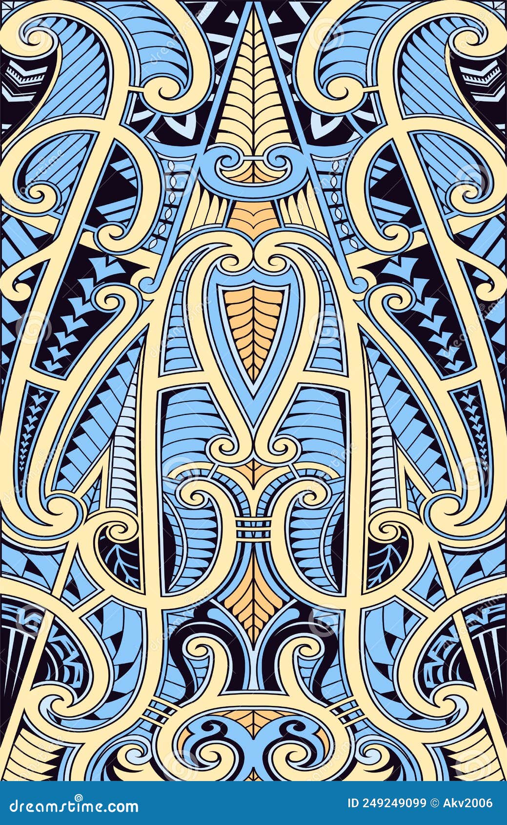 Polynesian Ethnic Pattern Vector Illustration | CartoonDealer.com ...