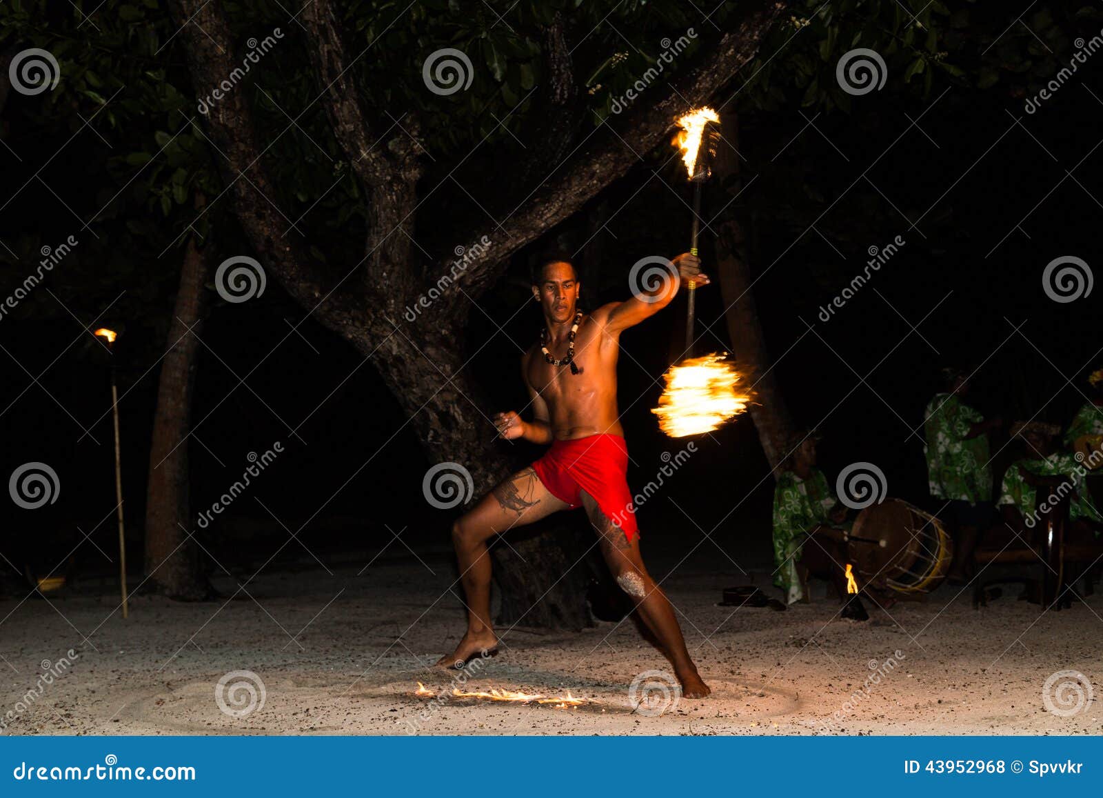 Polynesian Fire Dancer Editorial Photo | CartoonDealer.com #43762793