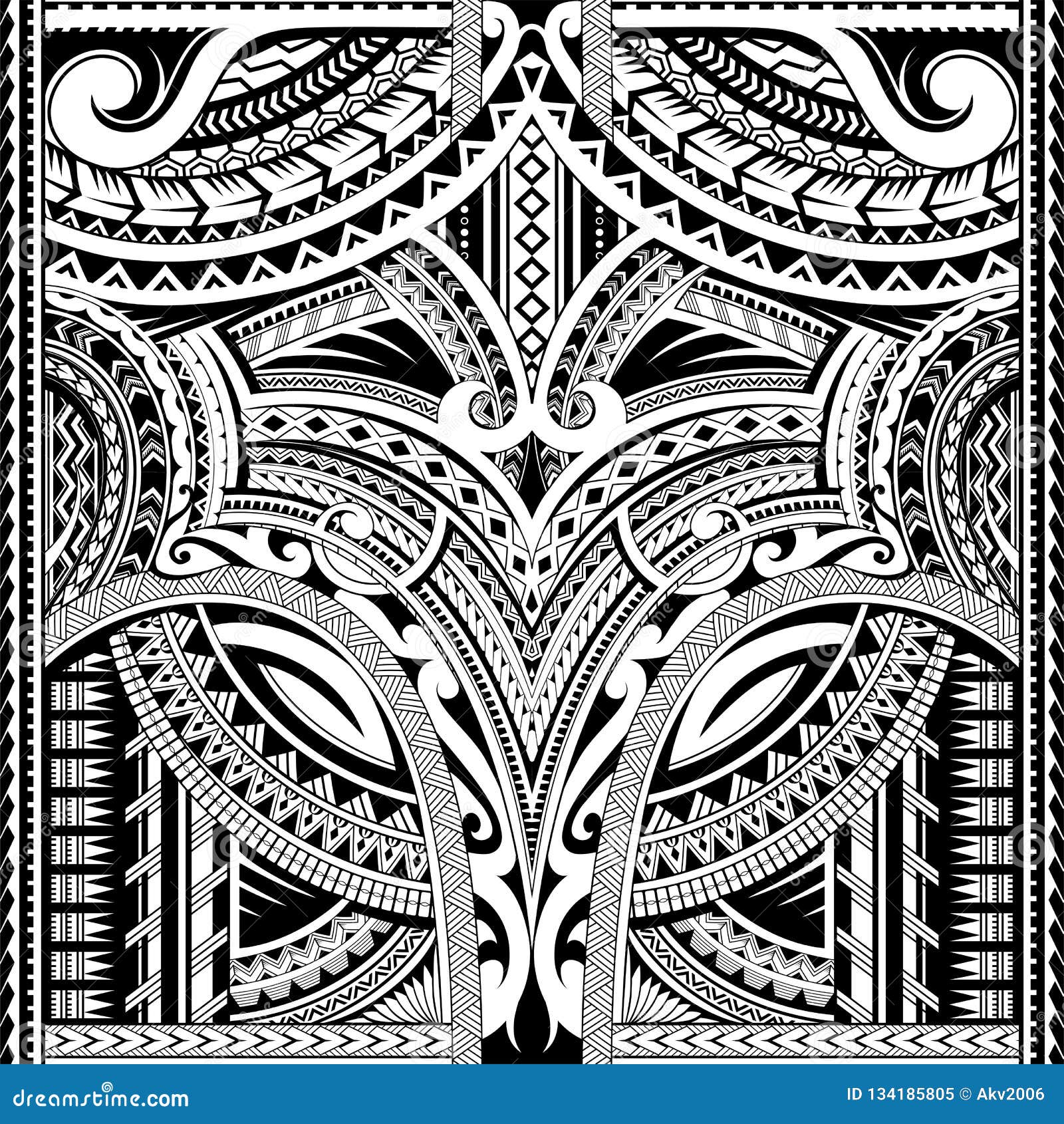 Maori Polynesian Tattoo Bracelet. Tribal Sleeve Seamless Pattern Vector ... Maori Polynesian Tattoo Bracelet. Tribal Sleeve Seamless Pattern Vector ...