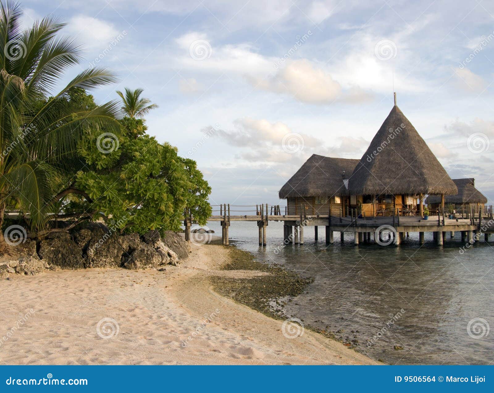 Polynesian Overwater stock photo. Image of lagoon, pacific - 9506564