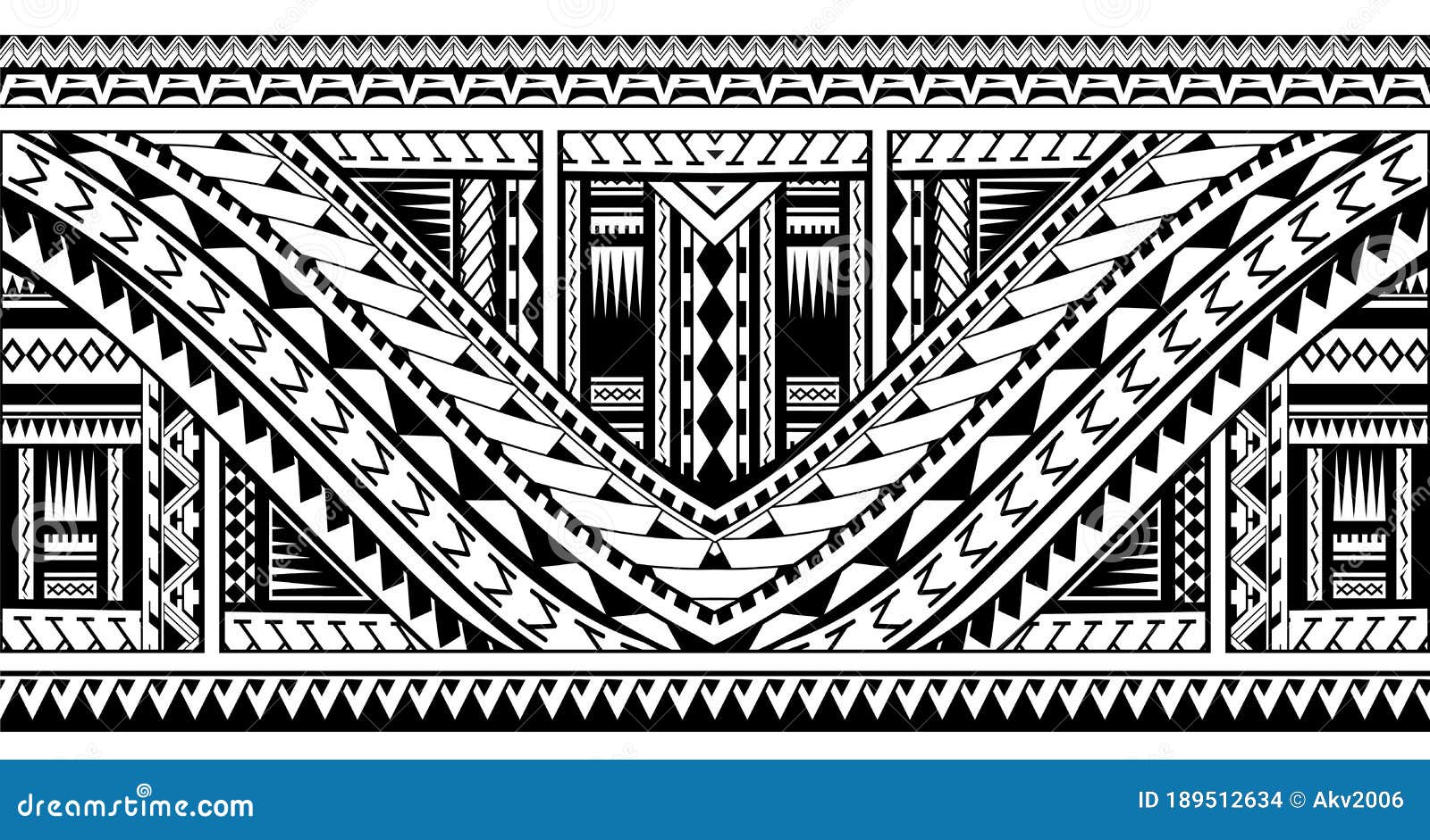 Polynesian style tattoo stock vector. Illustration of graphic - 189512634