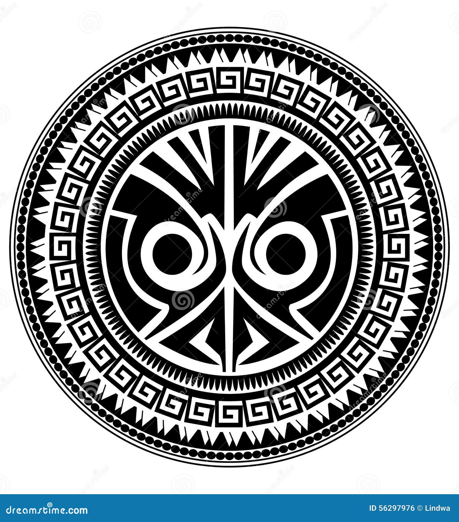 Polynesian Tattoo Vector Illustration | CartoonDealer.com #56297976