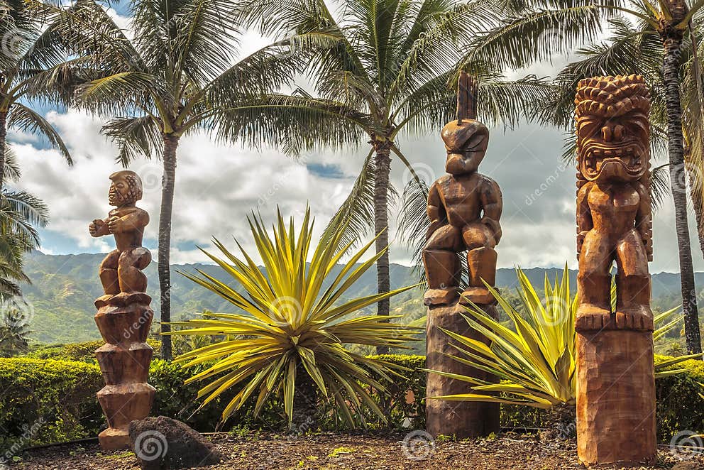 Polynesian Tiki stock image. Image of tropical, statue - 37810213