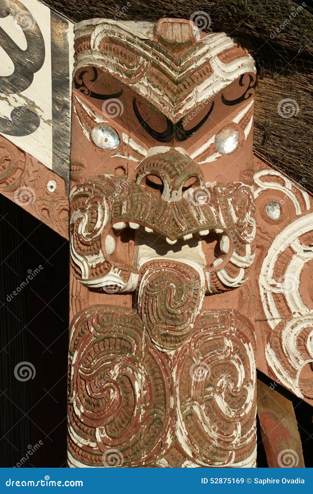 Polynesian totem stock image. Image of wooden, culture - 52875169
