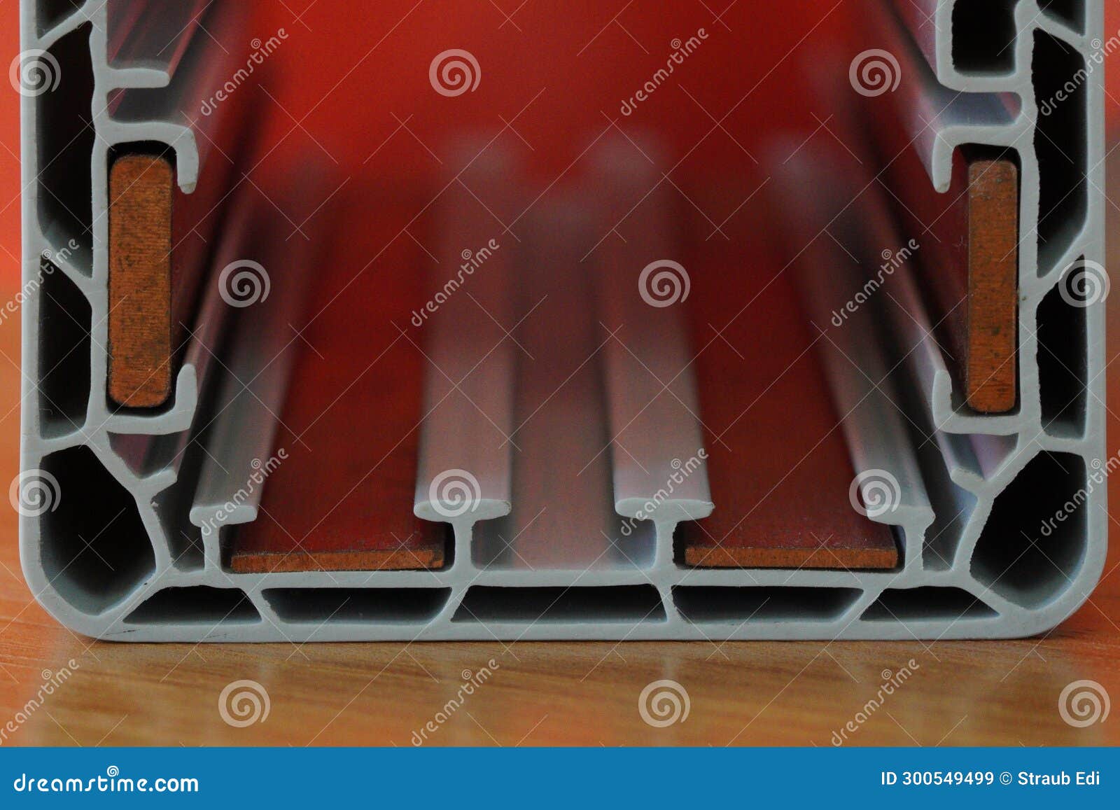 Polyphased U-rail for Current Transport for Cranes Stock Image - Image ...