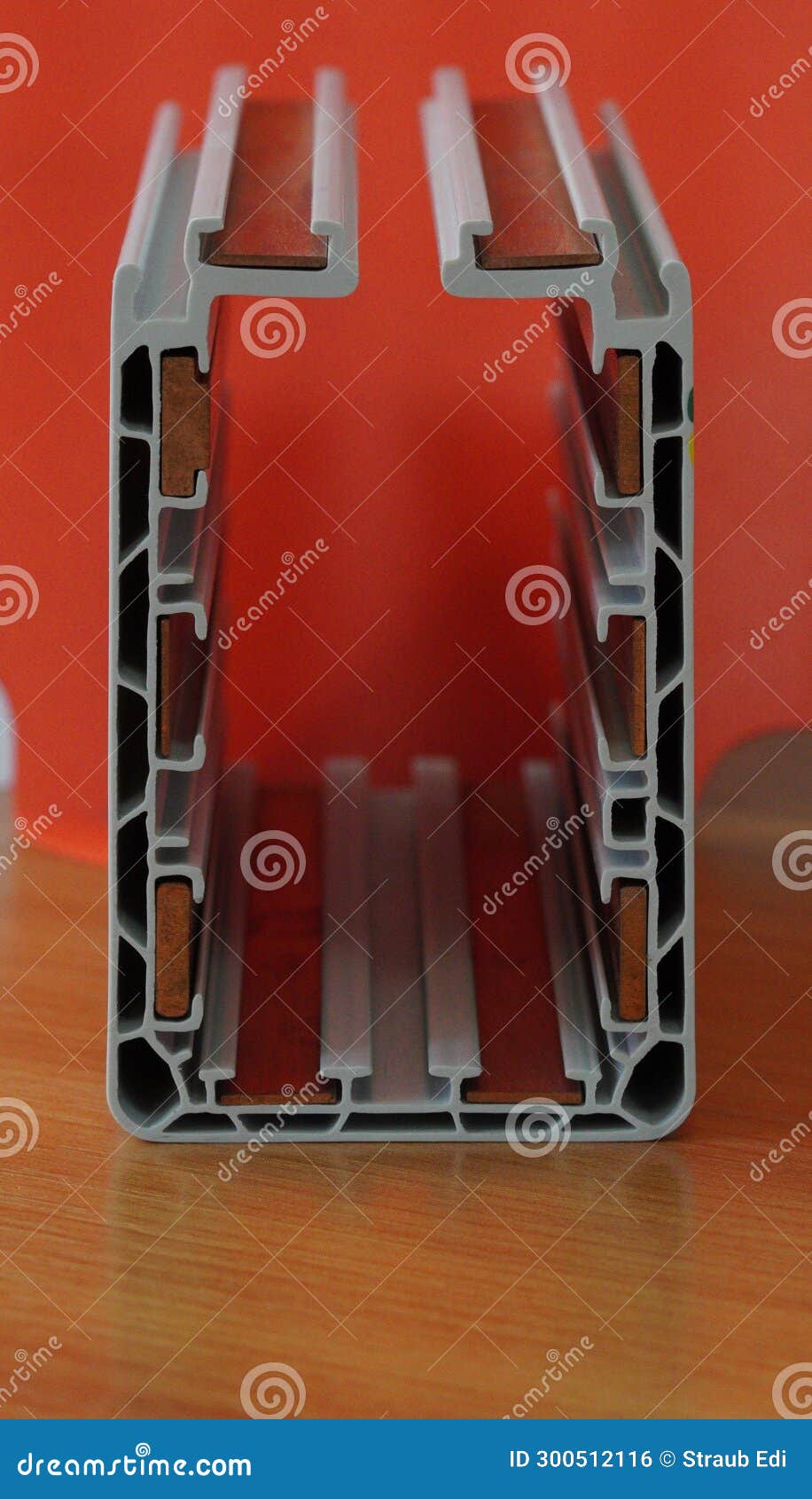 Polyphased U-rail for Current Transport for Cranes Stock Photo - Image ...