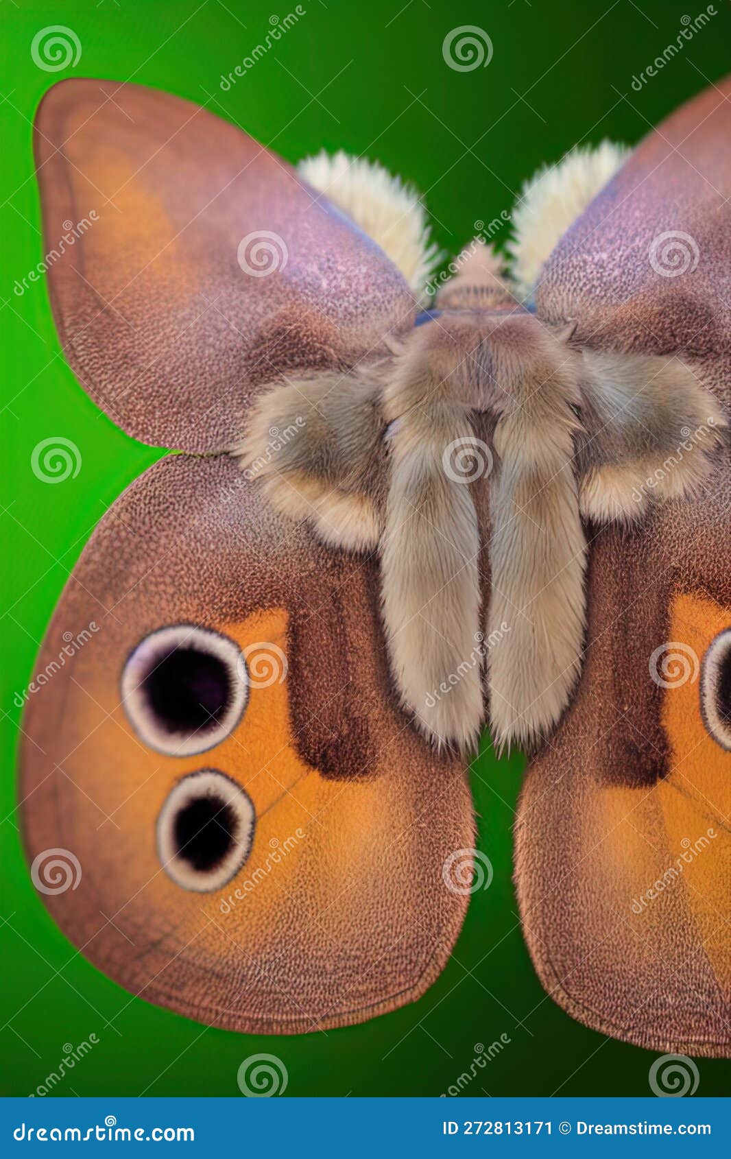 Polyphemus Moth Animal. AI Generated. Stock Illustration - Illustration ...