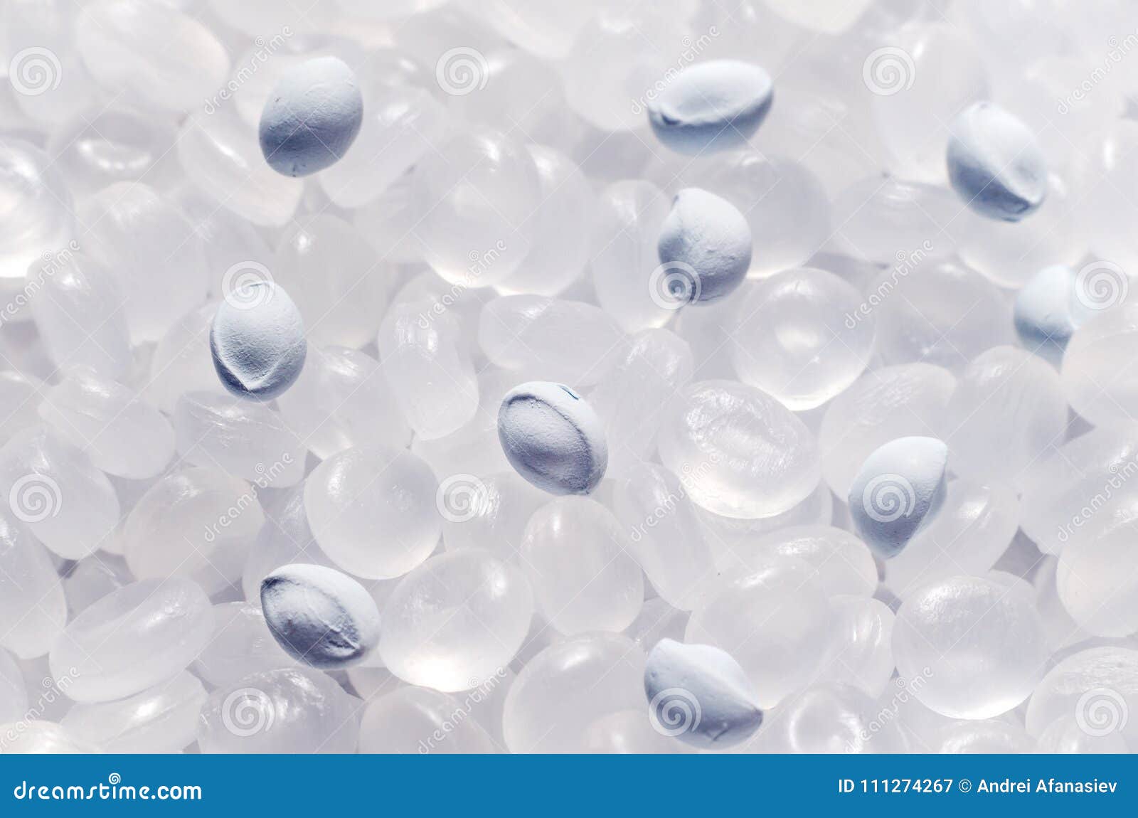 Polypropylene Granule with a Polymer Additive Close-up, Background ...