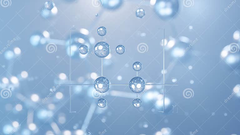 Polypropylene Molecular Structure 3d, Flat Model, Thermoplastic Polymer ...