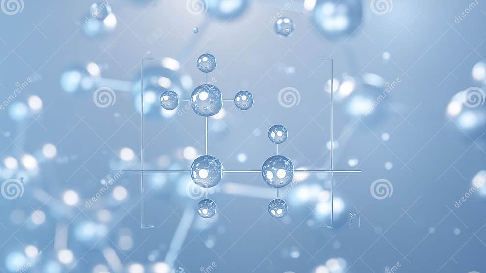 Polypropylene Molecular Structure 3d, Flat Model, Thermoplastic Polymer ...
