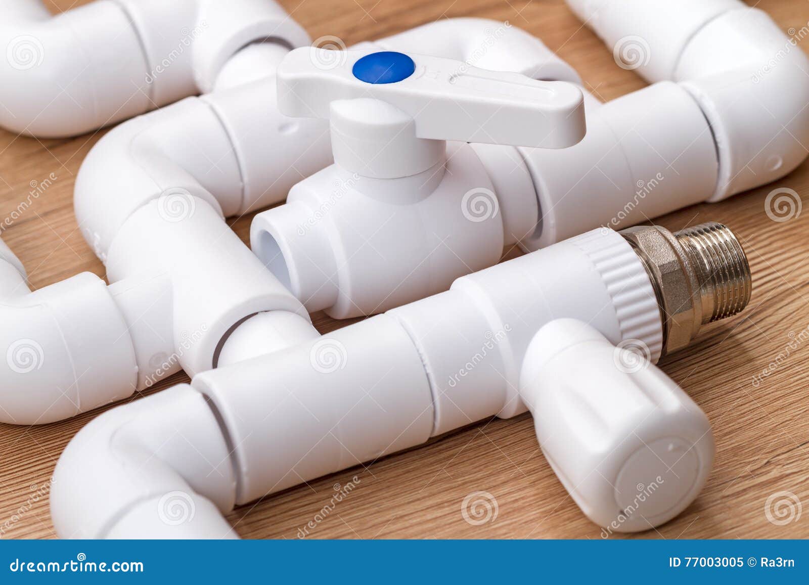 Polypropylene Parts for Plumbing Stock Image - Image of polypropylene ...