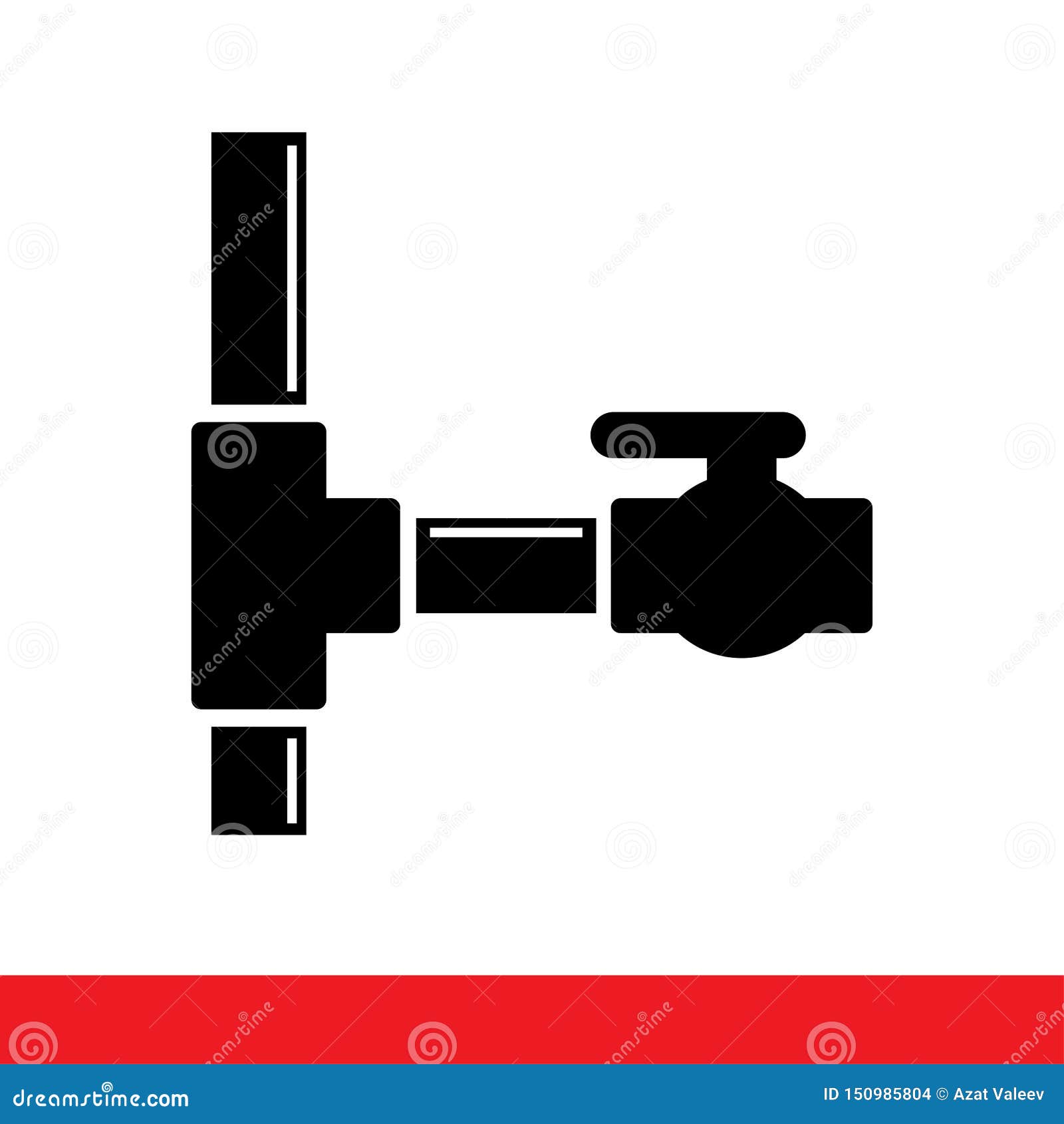 Polypropylene Pipe Faucet Connection Coupling Icon Stock Illustration ...