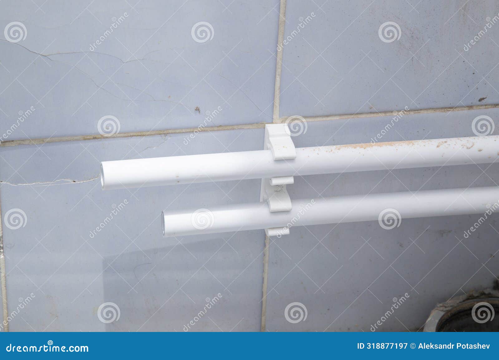 Polypropylene Pipes. Installation of Polypropylene Pipes at Home Stock ...