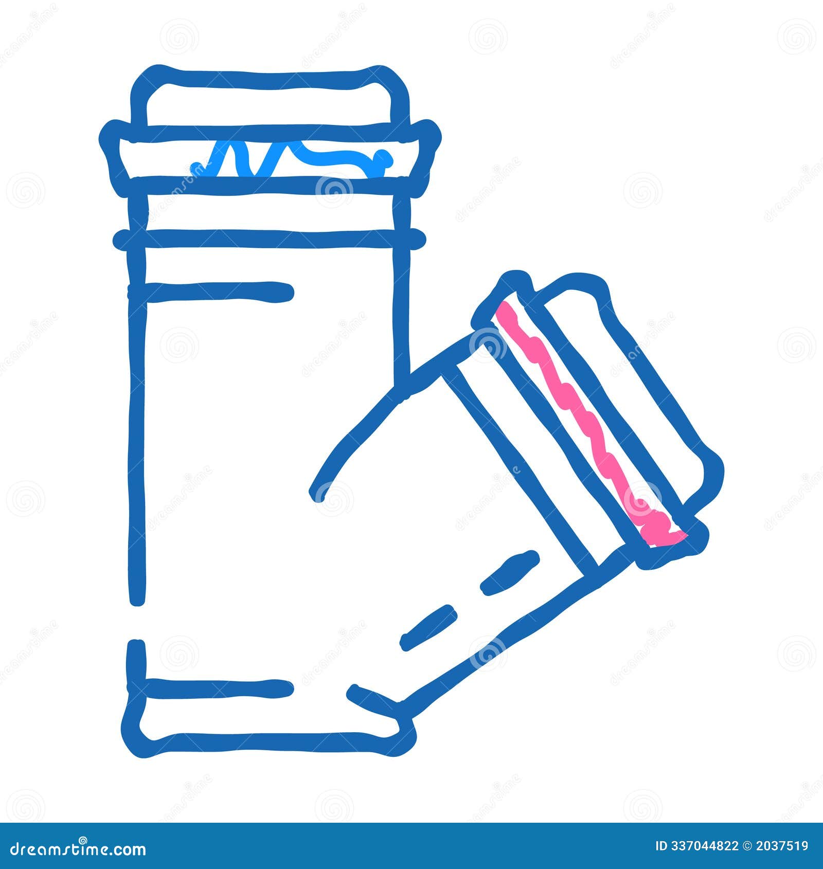 Polypropylene Plastic Pipes Icon Doodle Illustration Stock Illustration ...