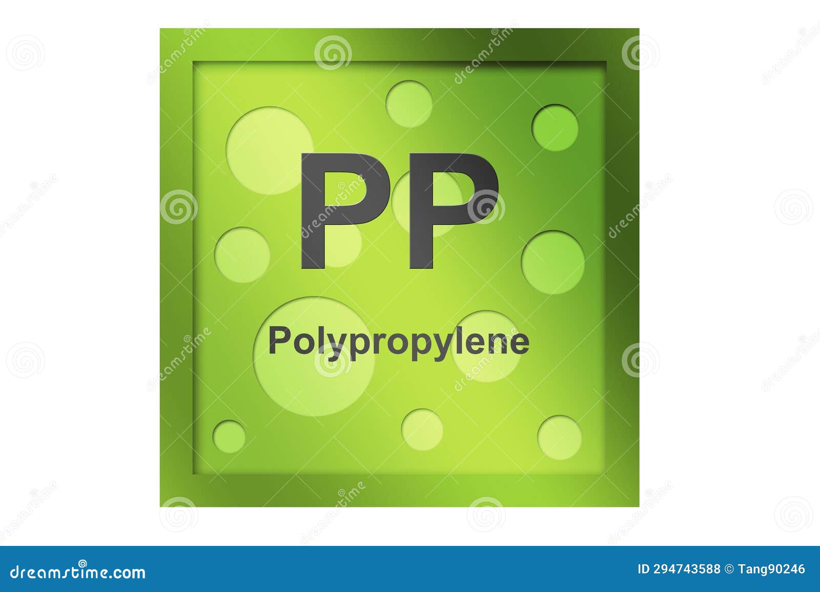 Polypropylene (PP) Polymer On Green Background Stock Photography ...
