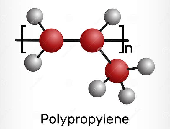 Polypropylene (PP), Polypropene Molecule. it is Thermoplastic Polymer ...