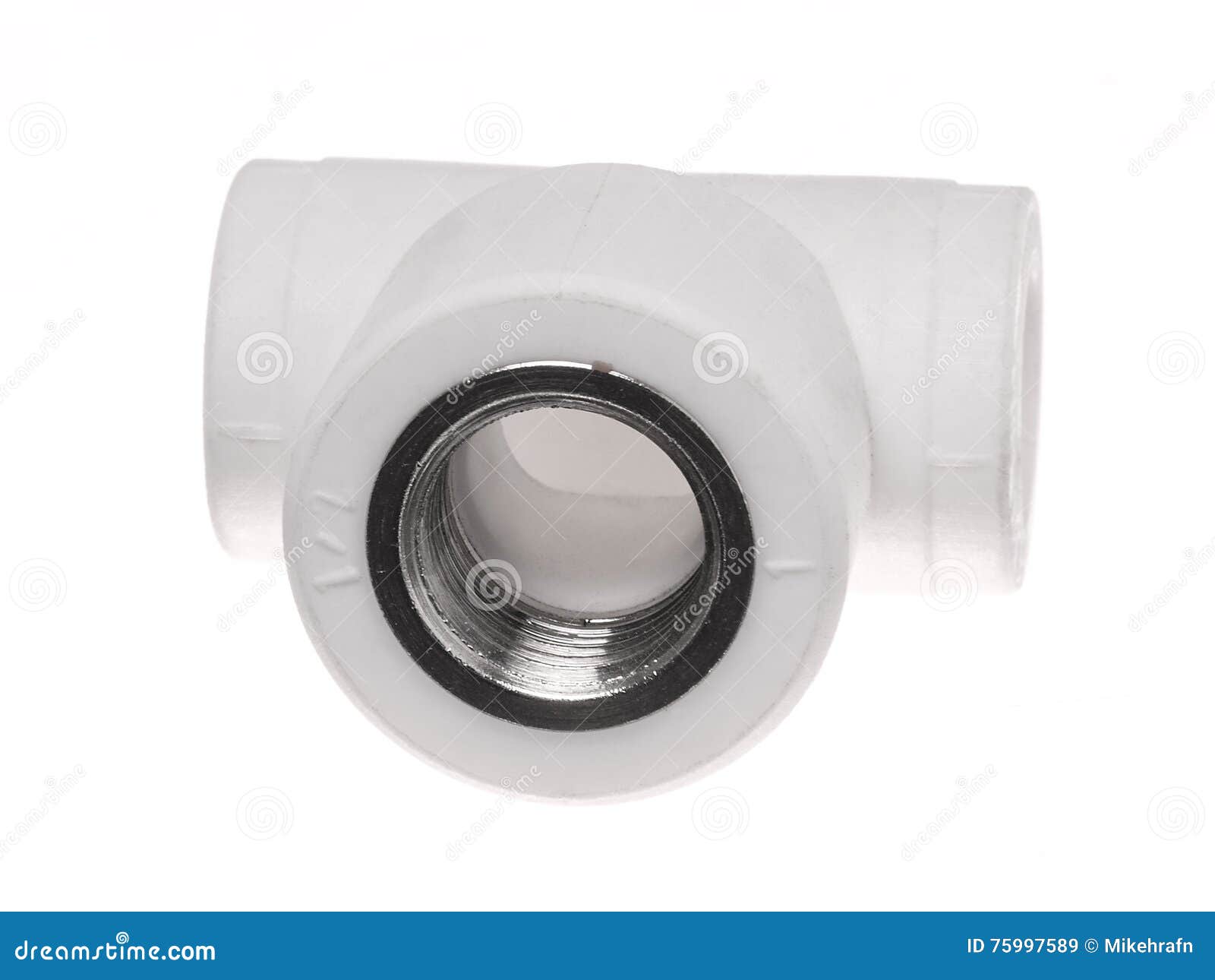 Polypropylene (PVC) Fittings on White Background Stock Image - Image of ...