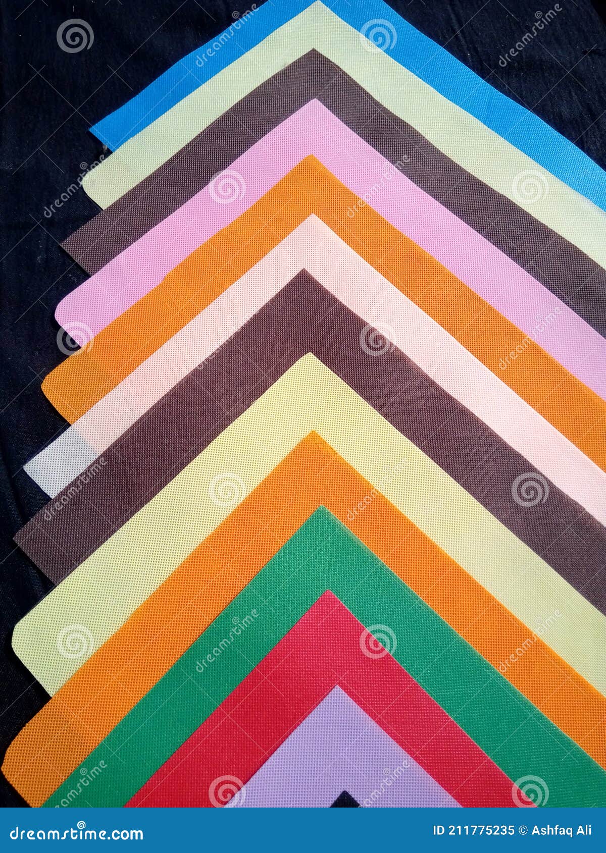 Polypropylene Spunbond Nonwoven Fabric with Different Colours on White ...