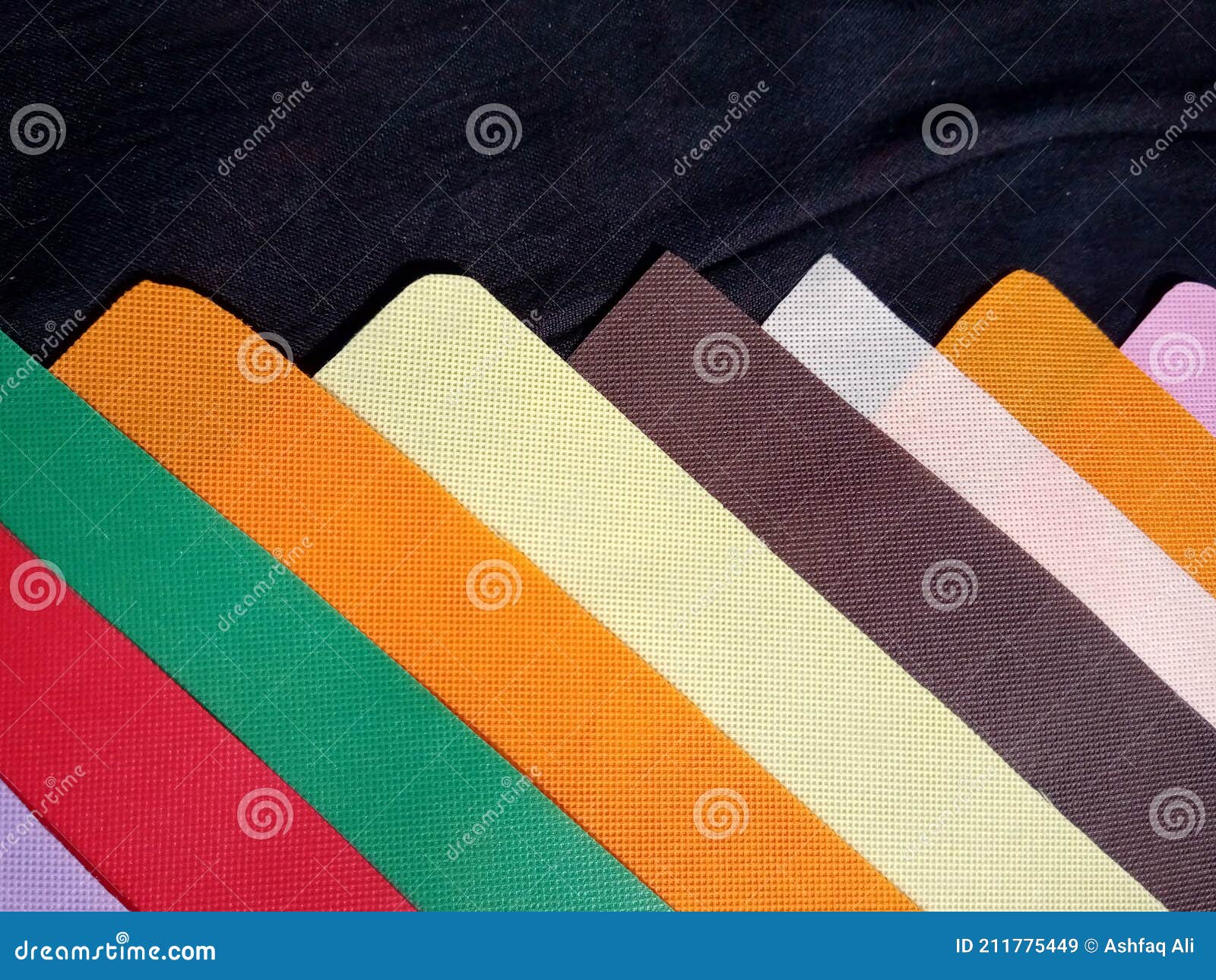 Polypropylene Spunbond Nonwoven Fabric with Different Colours on White ...
