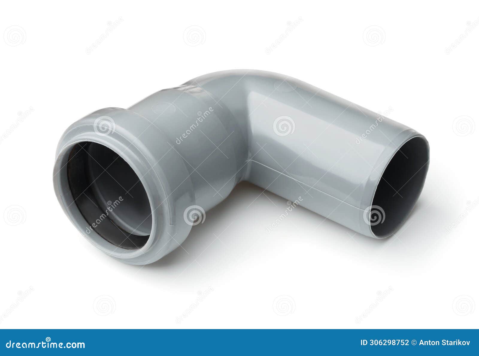 Polypropylene Water Pipe Elbow Fitting Stock Photo - Image of drain ...