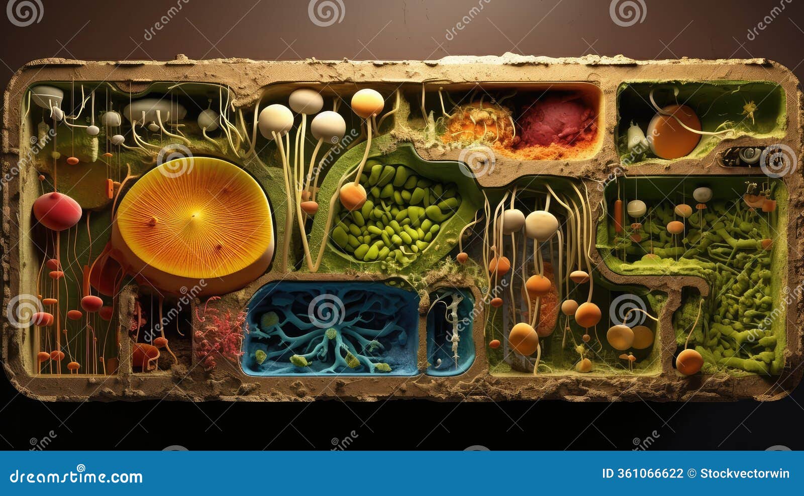 Polysaccharides Plant Cell Wall Royalty-Free Cartoon | CartoonDealer ...