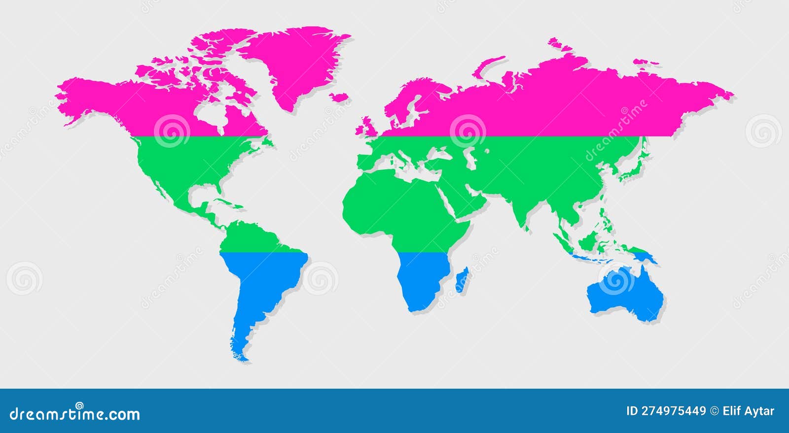 Polysexual Pride Flag Waving Vector Illustration Designed With Correct