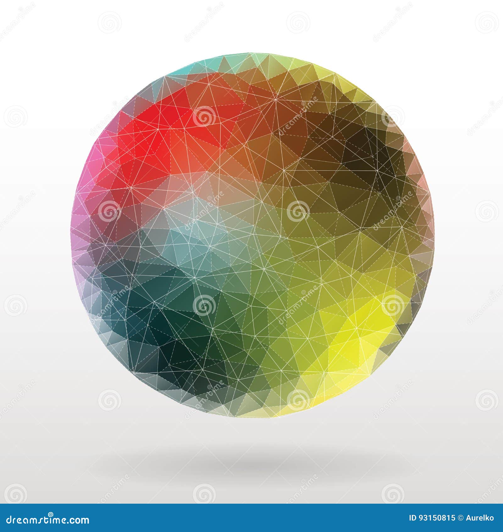 Polysphere stock vector. Illustration of color, decoration - 93150815
